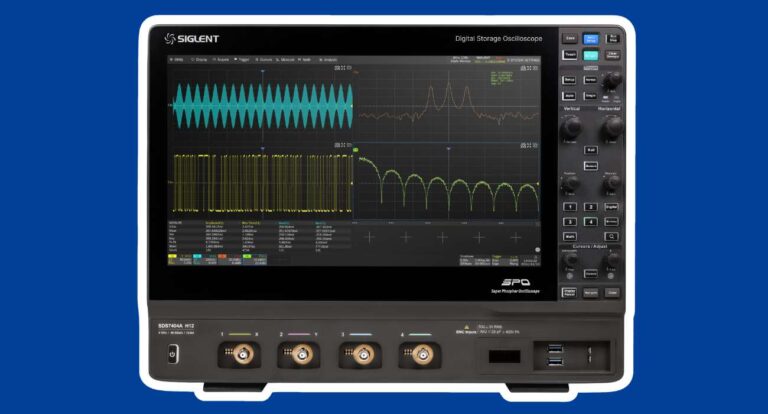 Siglent SDS824X-HD 4Ch, 200MHz, 2GSa/s, 12 Bit, HD Oscilloscope